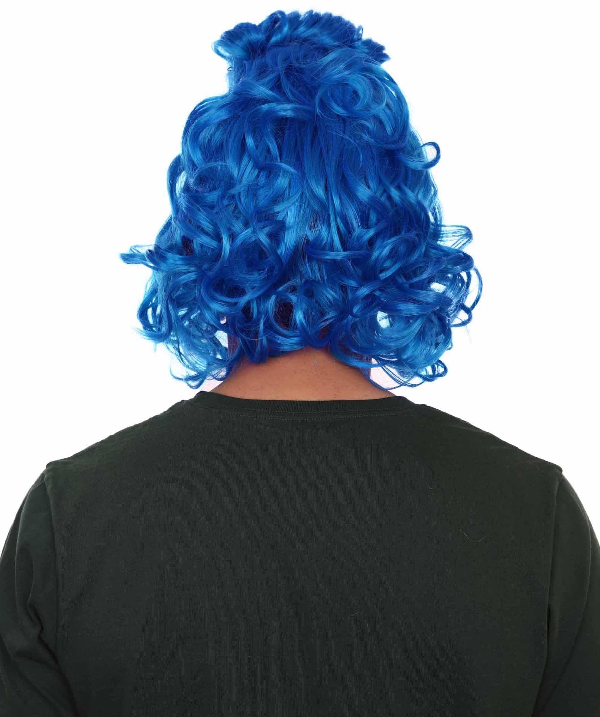 Blue Mens Wig | Cosplay Halloween Wig | Premium Breathable Capless Cap ...