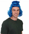 Blue Mens Wig | Cosplay Halloween Wig | Premium Breathable Capless Cap ...
