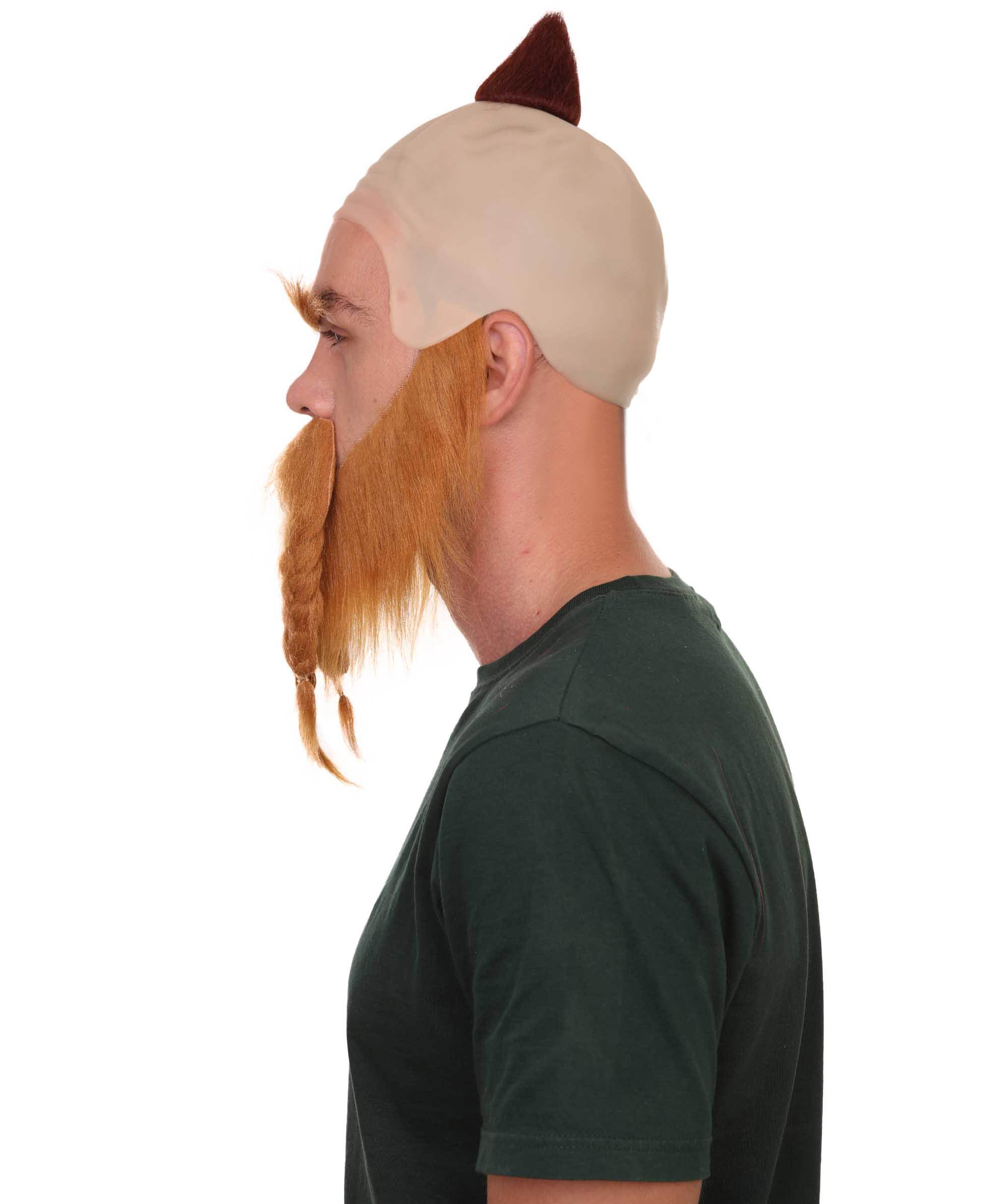 Dwarf Warrior Mens Wig - HalloweenPartyOnline
