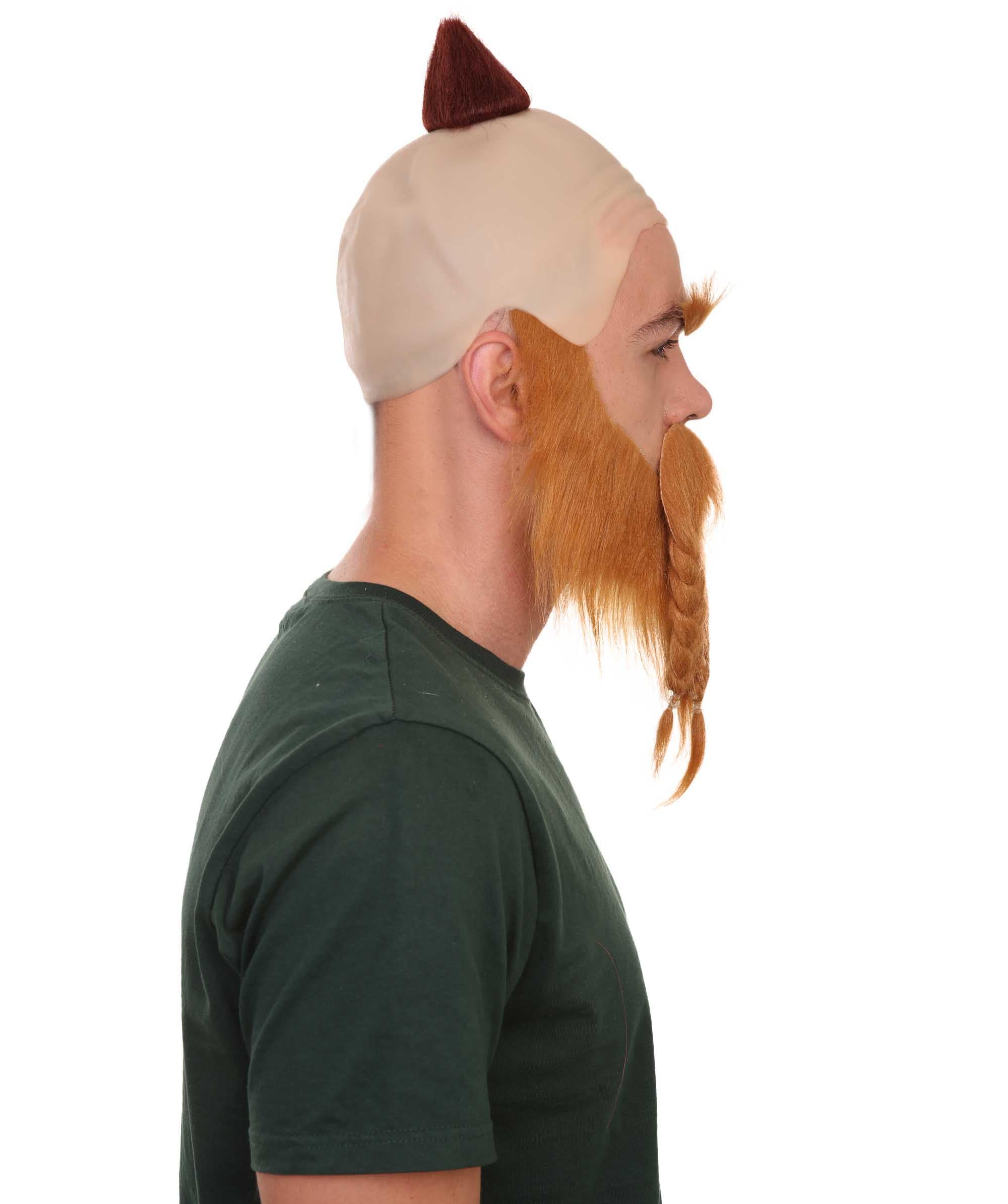 Dwarf Warrior Mens Wig - HalloweenPartyOnline