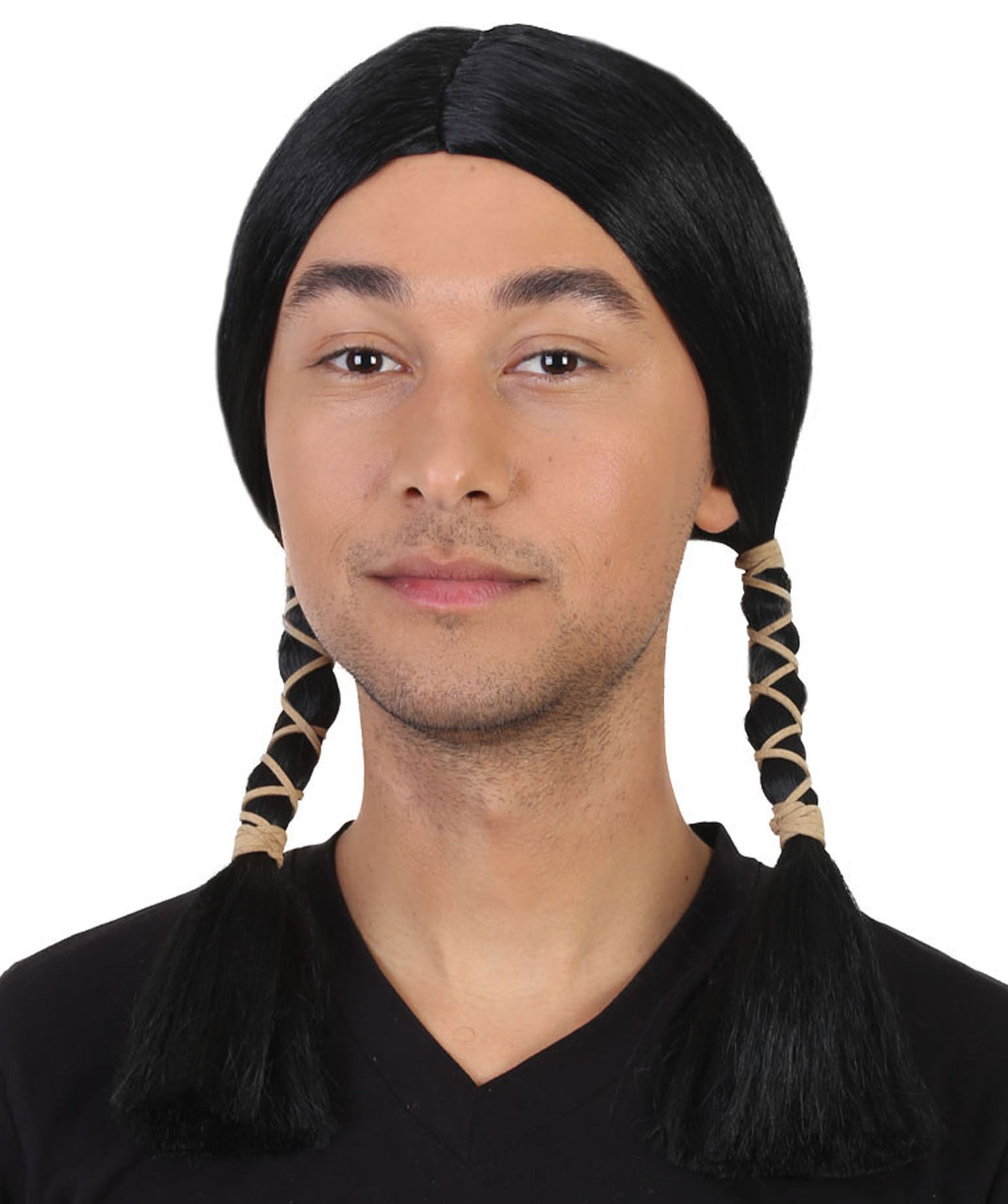 Men's Native American Wig - HalloweenPartyOnline