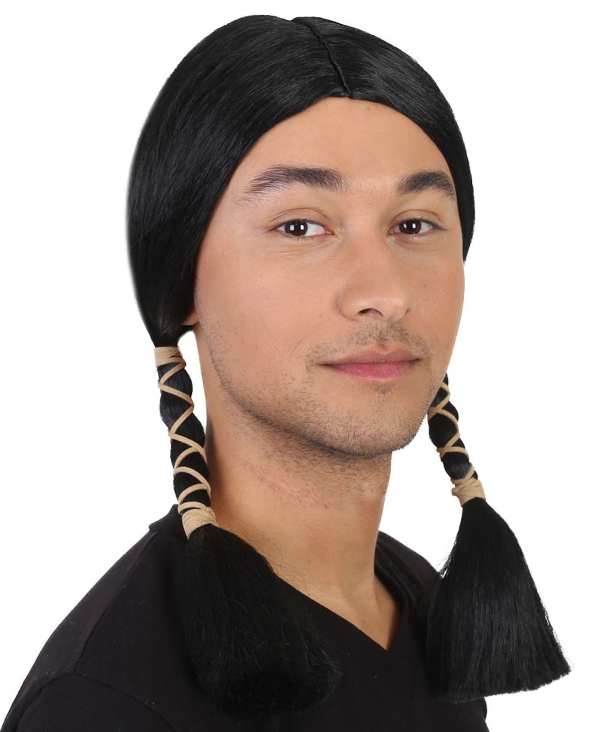 Men's Native American Wig - HalloweenPartyOnline