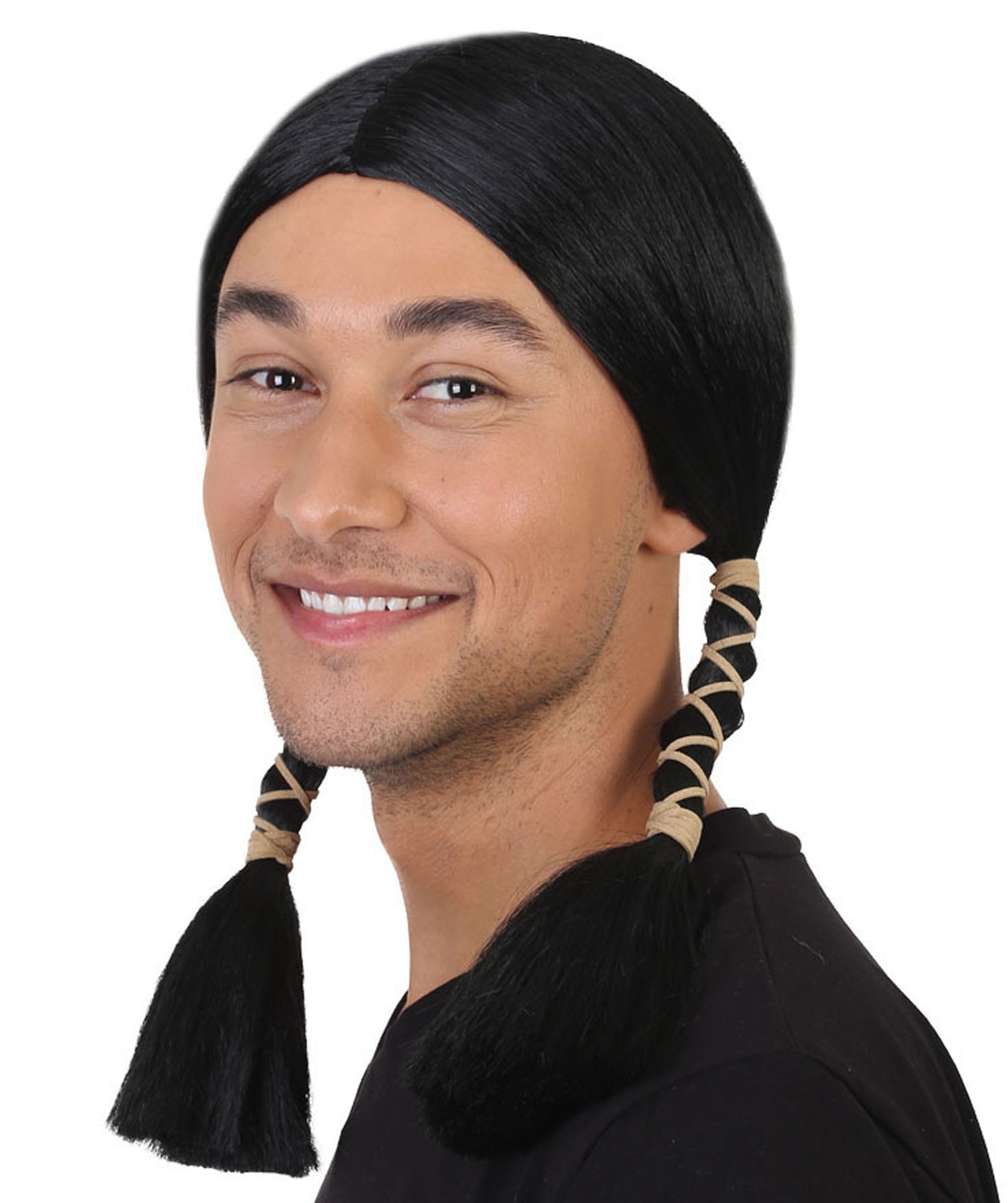 Men's Native American Wig - HalloweenPartyOnline
