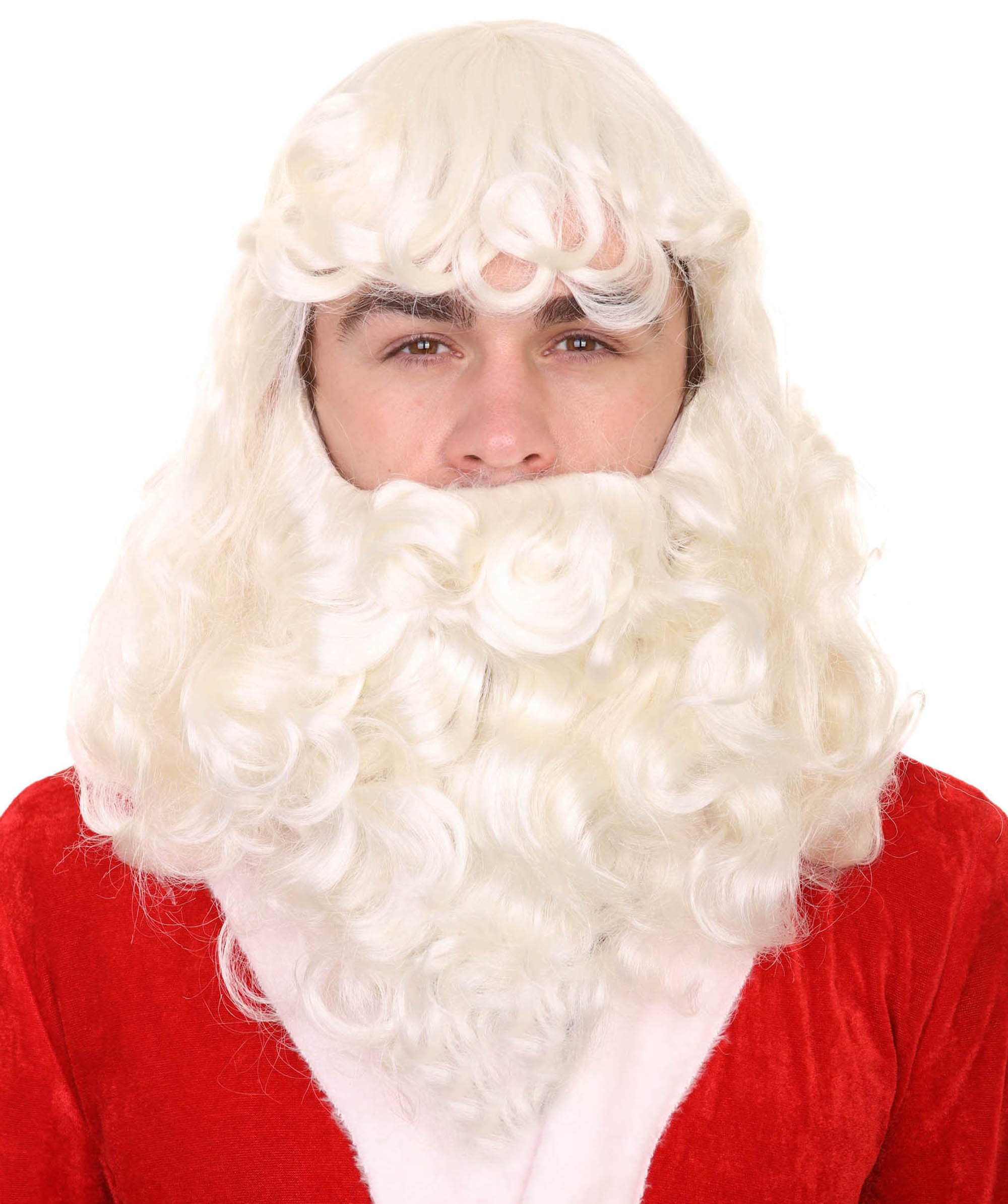 Santa Claus Wig And Beard Set - HalloweenPartyOnline