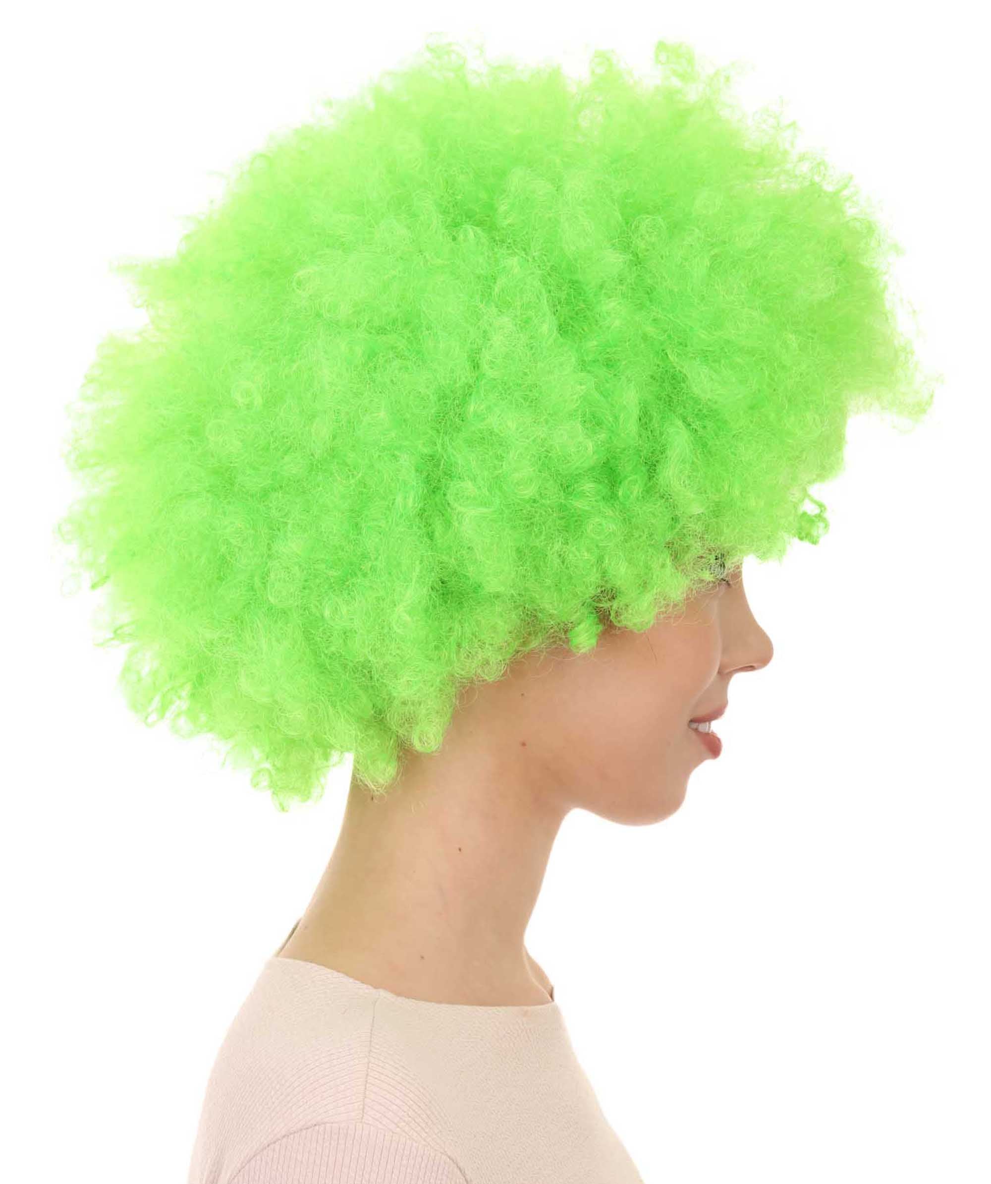Afro Clown Unisex Wig | Super Size Green Jumbo Party Halloween Wig ...