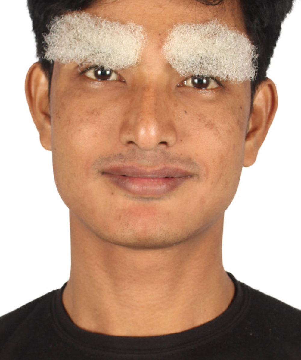 White Fancy Eyebrow | - HalloweenPartyOnline