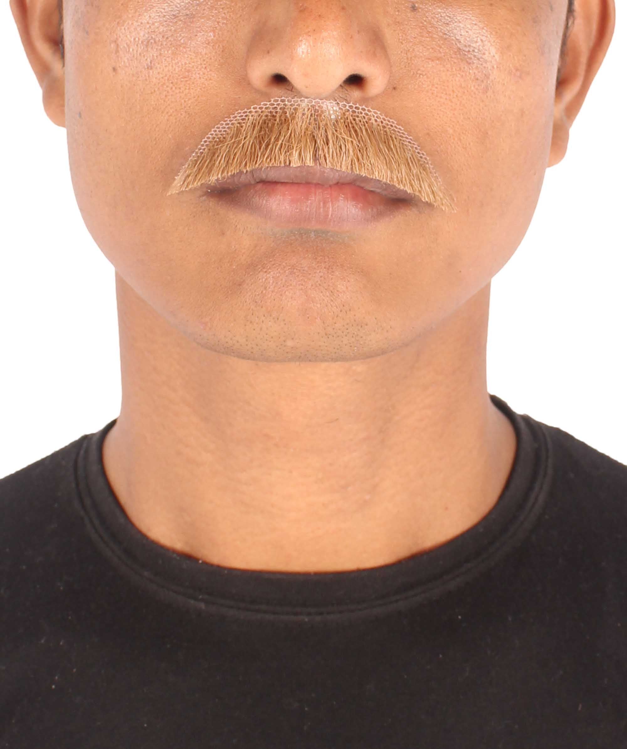 Human brown mustache | - HalloweenPartyOnline