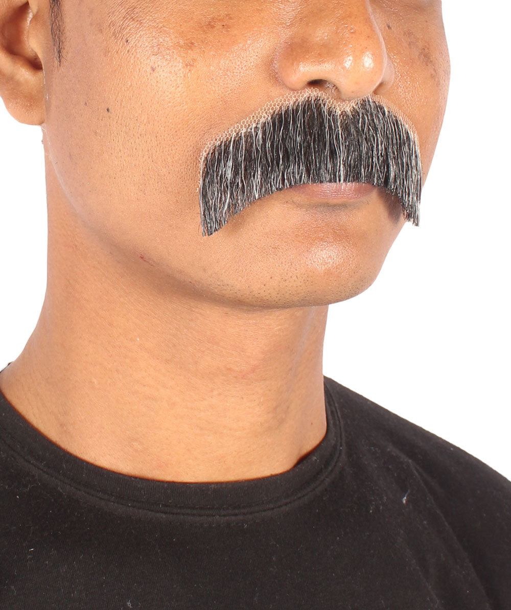 Facial Hair Mustache | Mix Grey Facial Hair - HalloweenPartyOnline