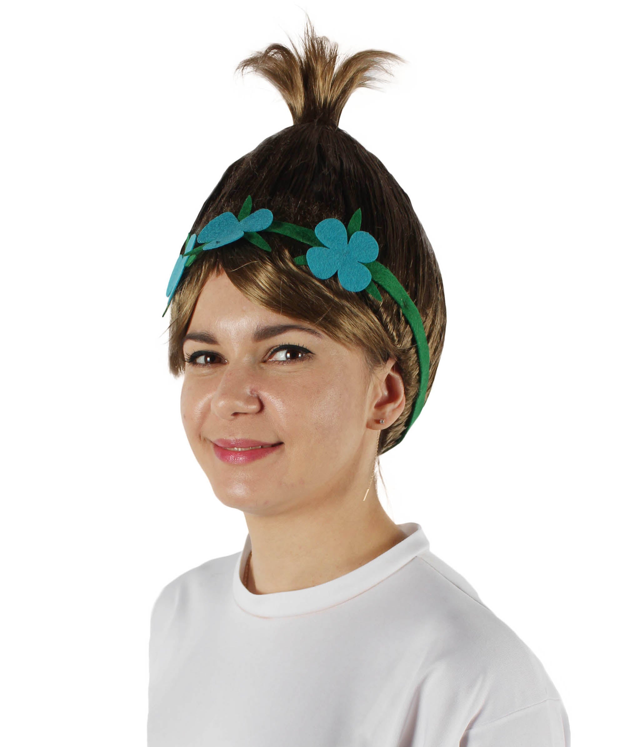 Princess poppy Troll wig | - HalloweenPartyOnline