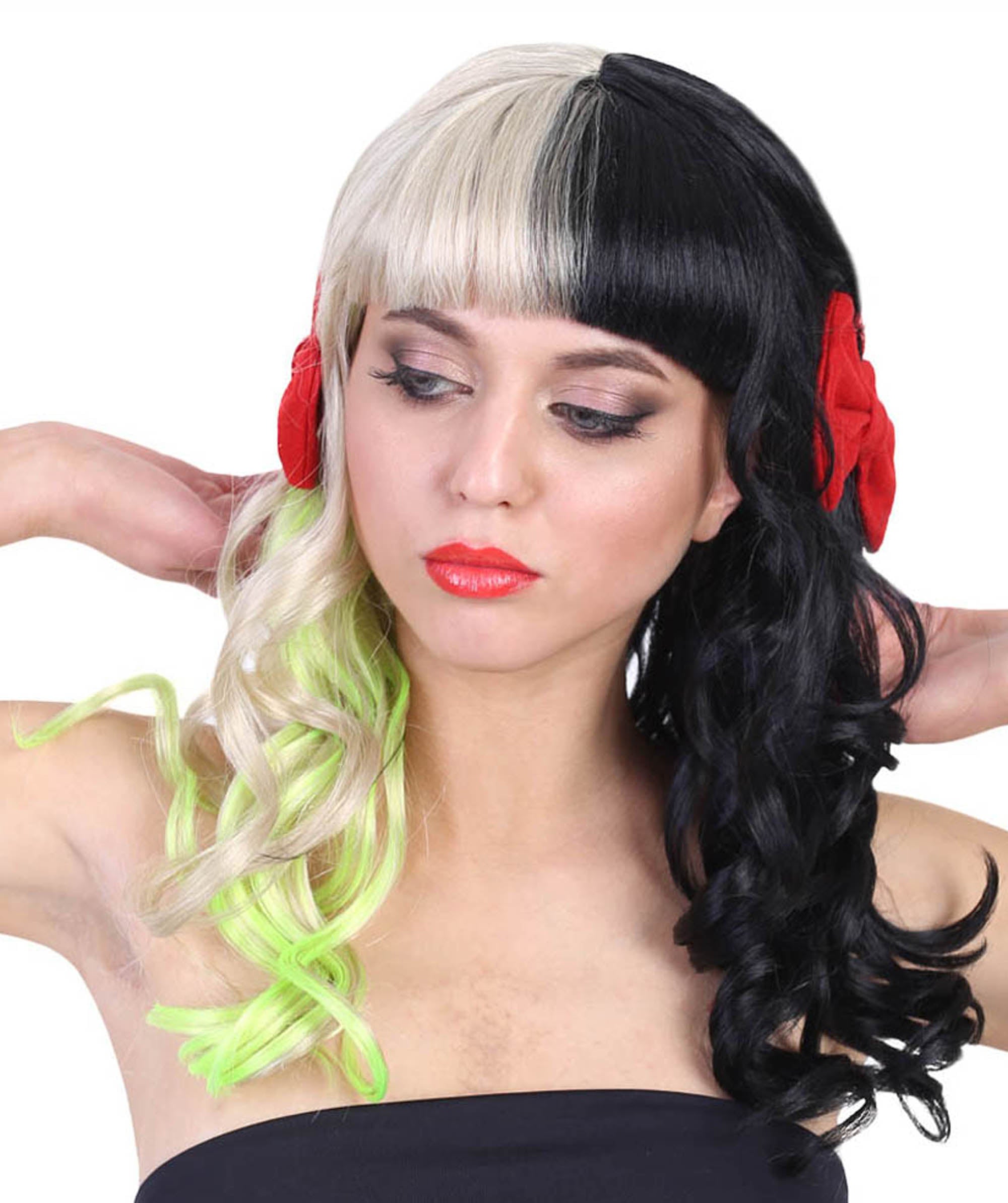 Melanie Long Curly Multi-color Cosplay/Party Wig | HPO ...