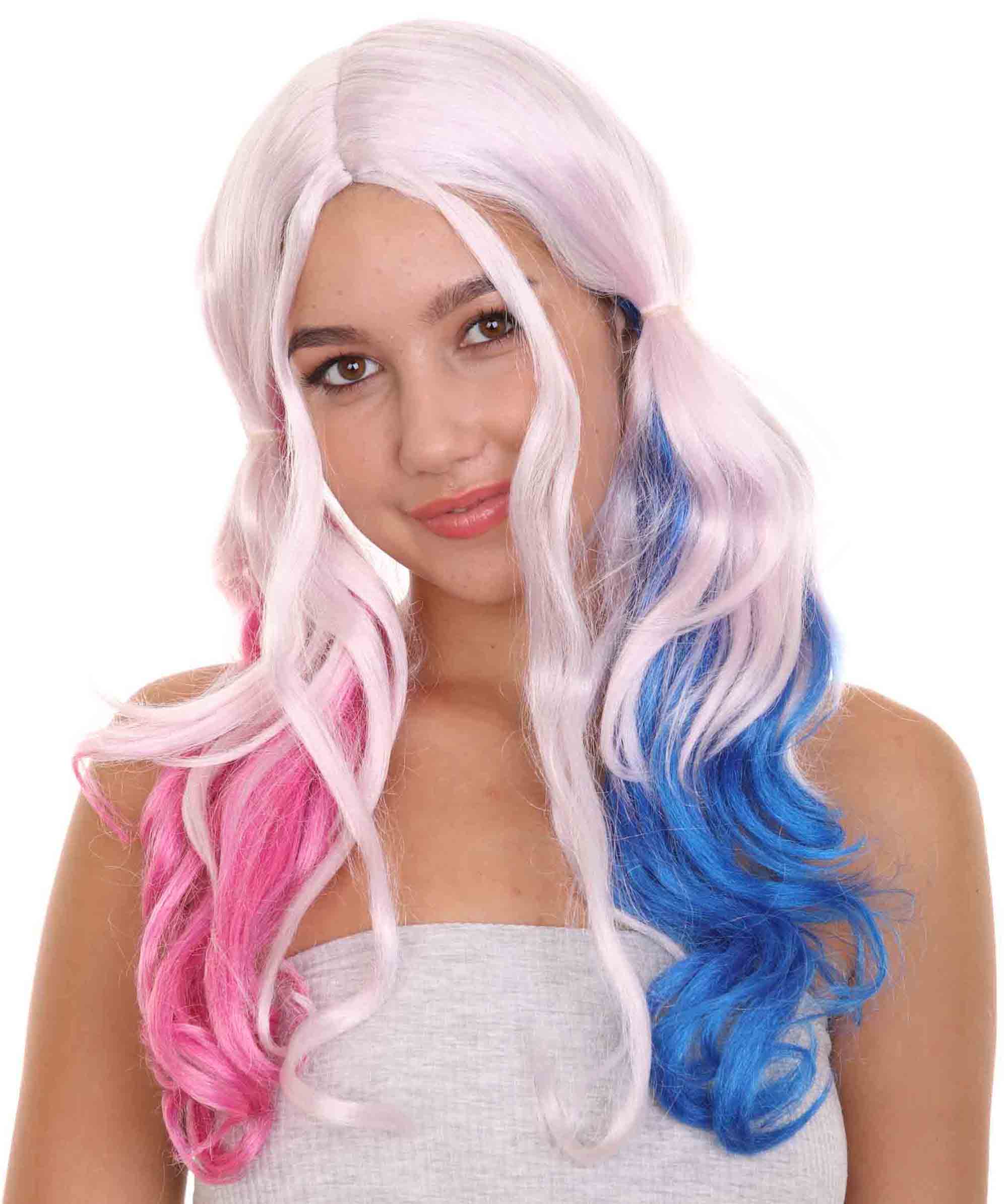 Harley Villain Wig | Multi-color Cosplay Womens Wig | Premium Breathab ...