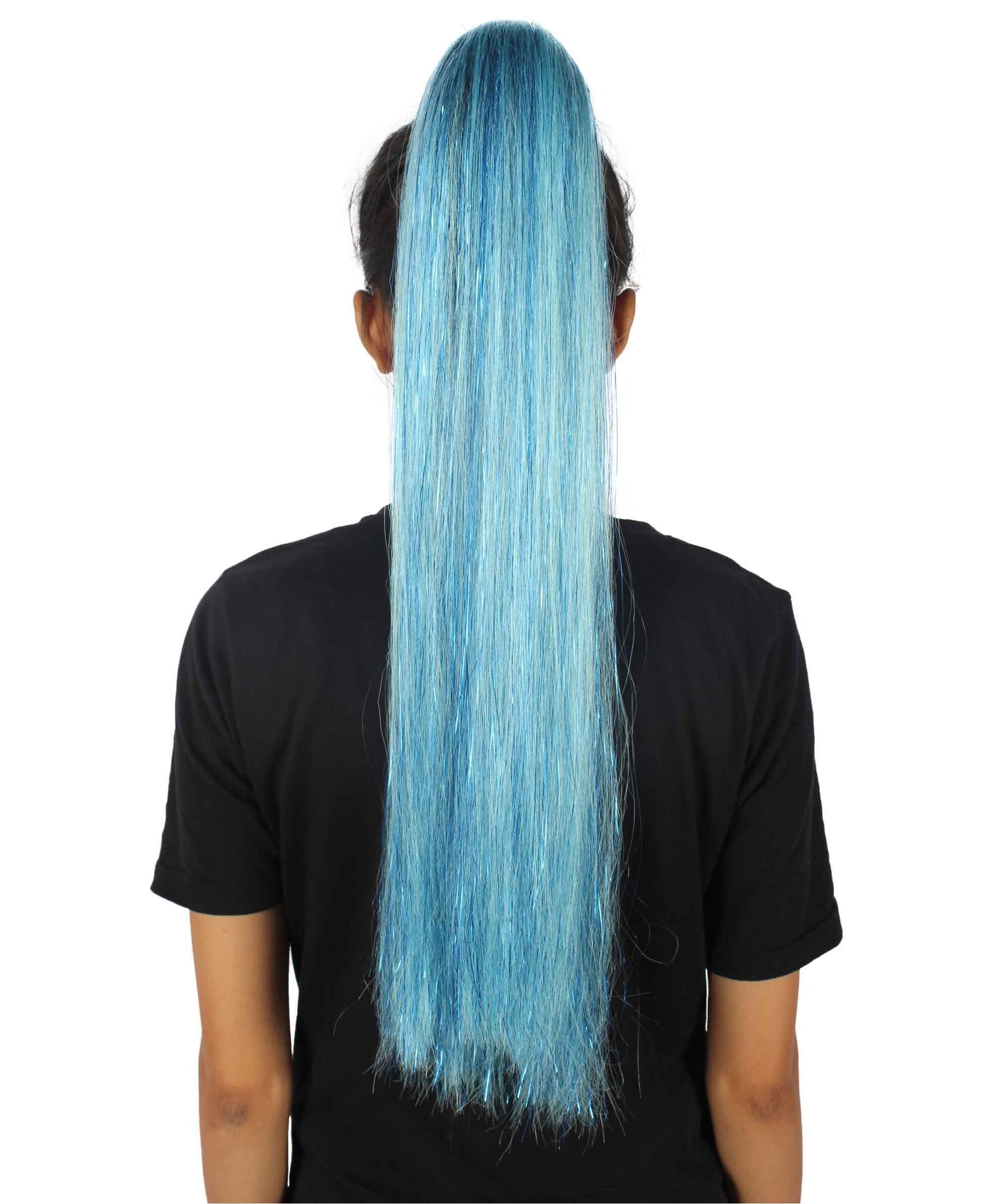 Multi Color Tinsel Ponytail Extensions - HalloweenPartyOnline