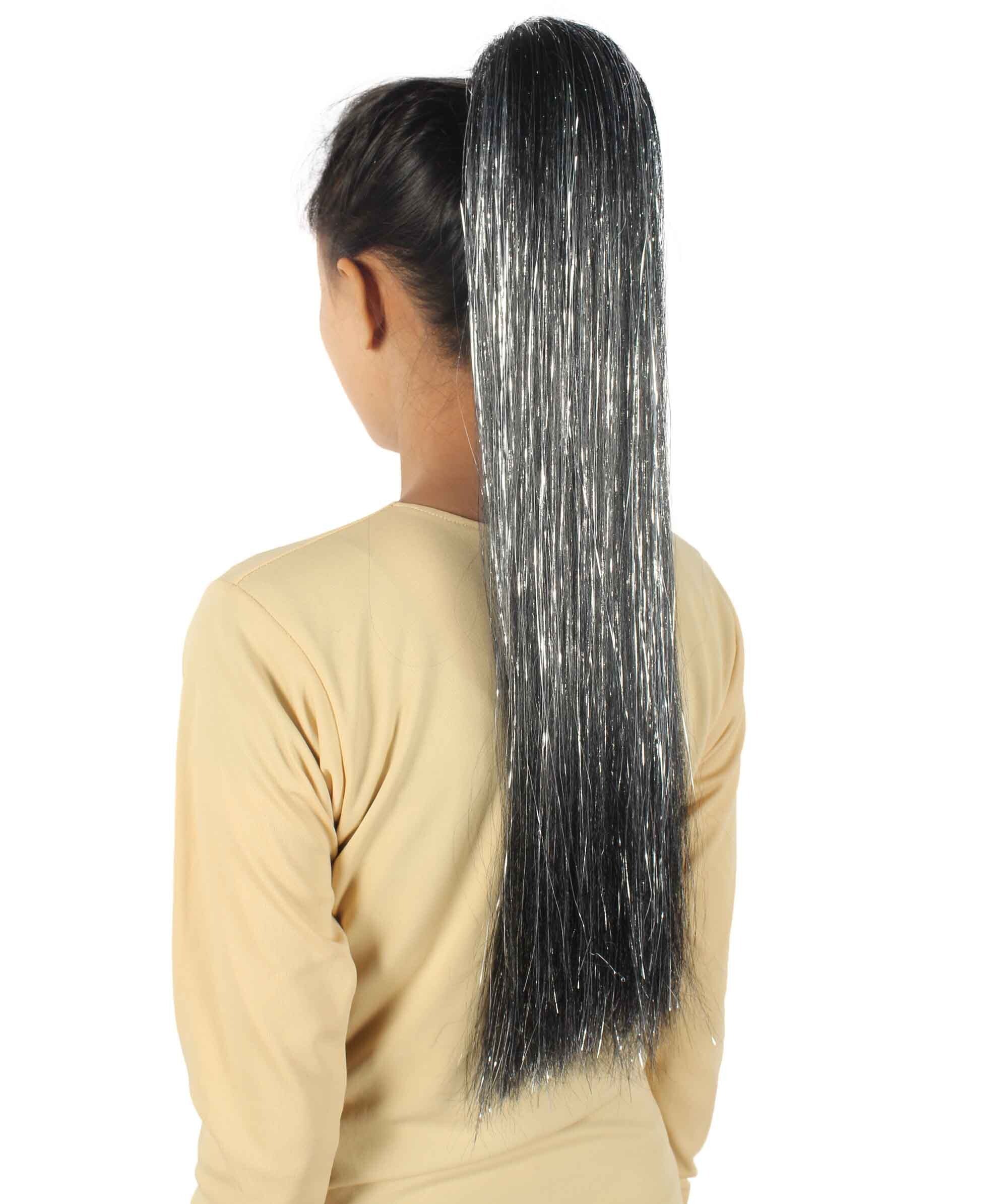 Multi Color Tinsel Ponytail Extensions - HalloweenPartyOnline