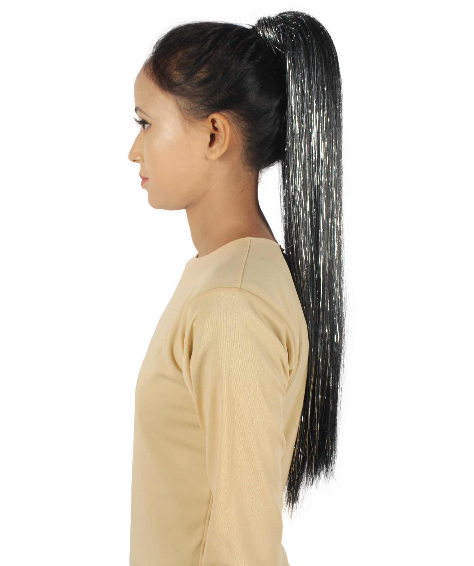 Multi Color Tinsel Ponytail Extensions - HalloweenPartyOnline