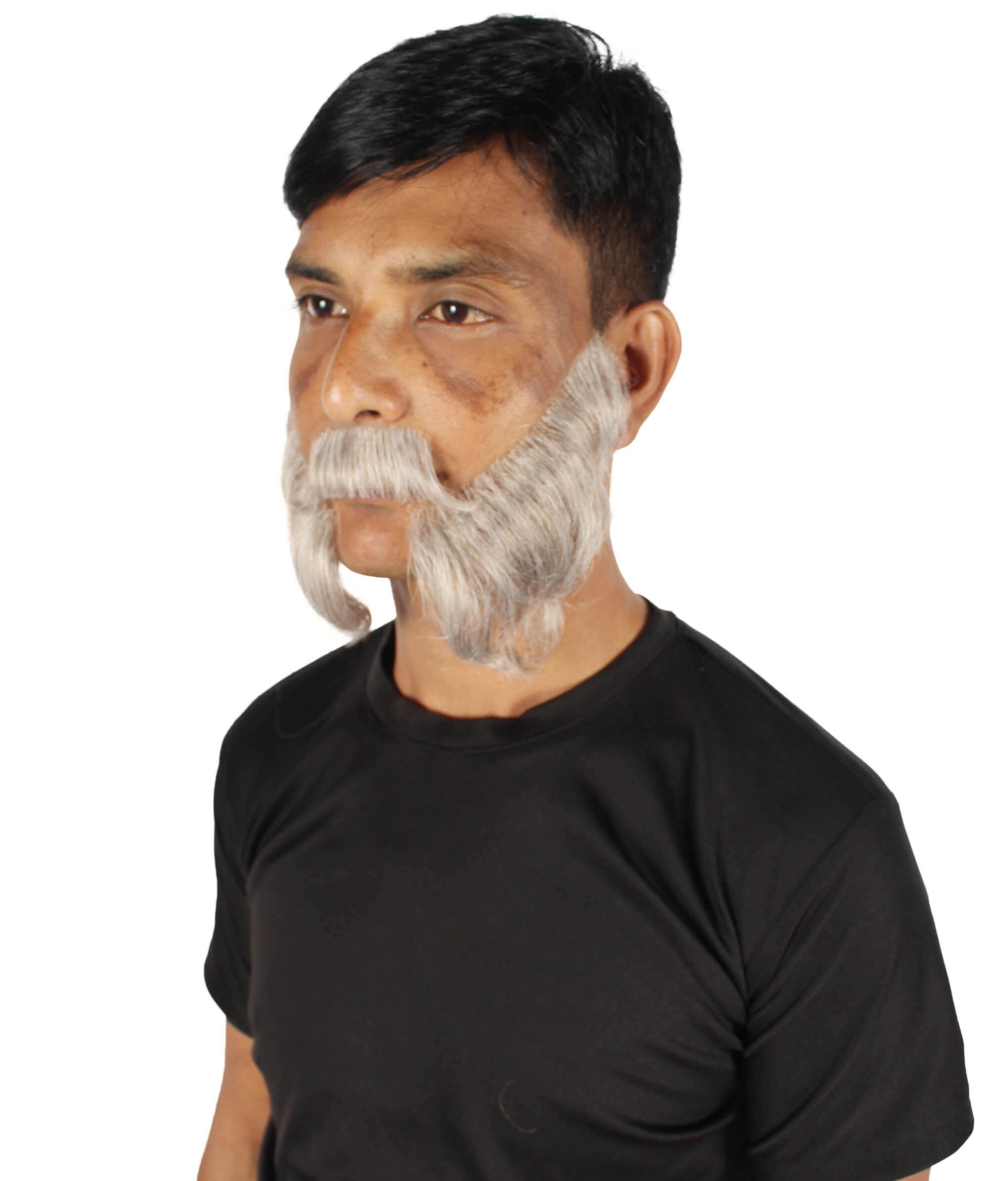 Grey Mutton Chops False Beard | - HalloweenPartyOnline