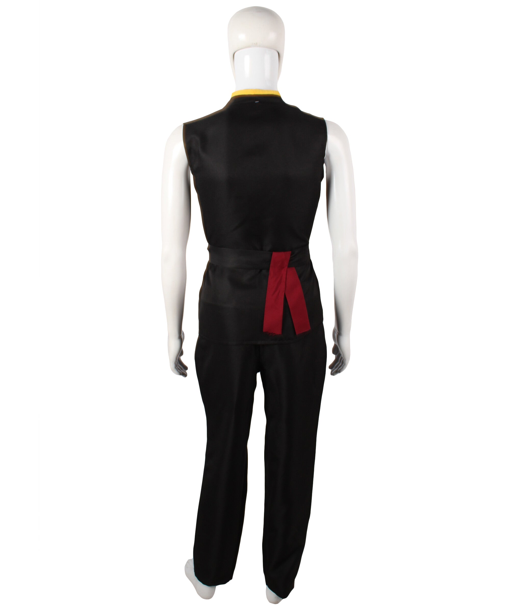 Karate Dojo Master Costume - Small / Black & Yellow - HalloweenPartyOnline