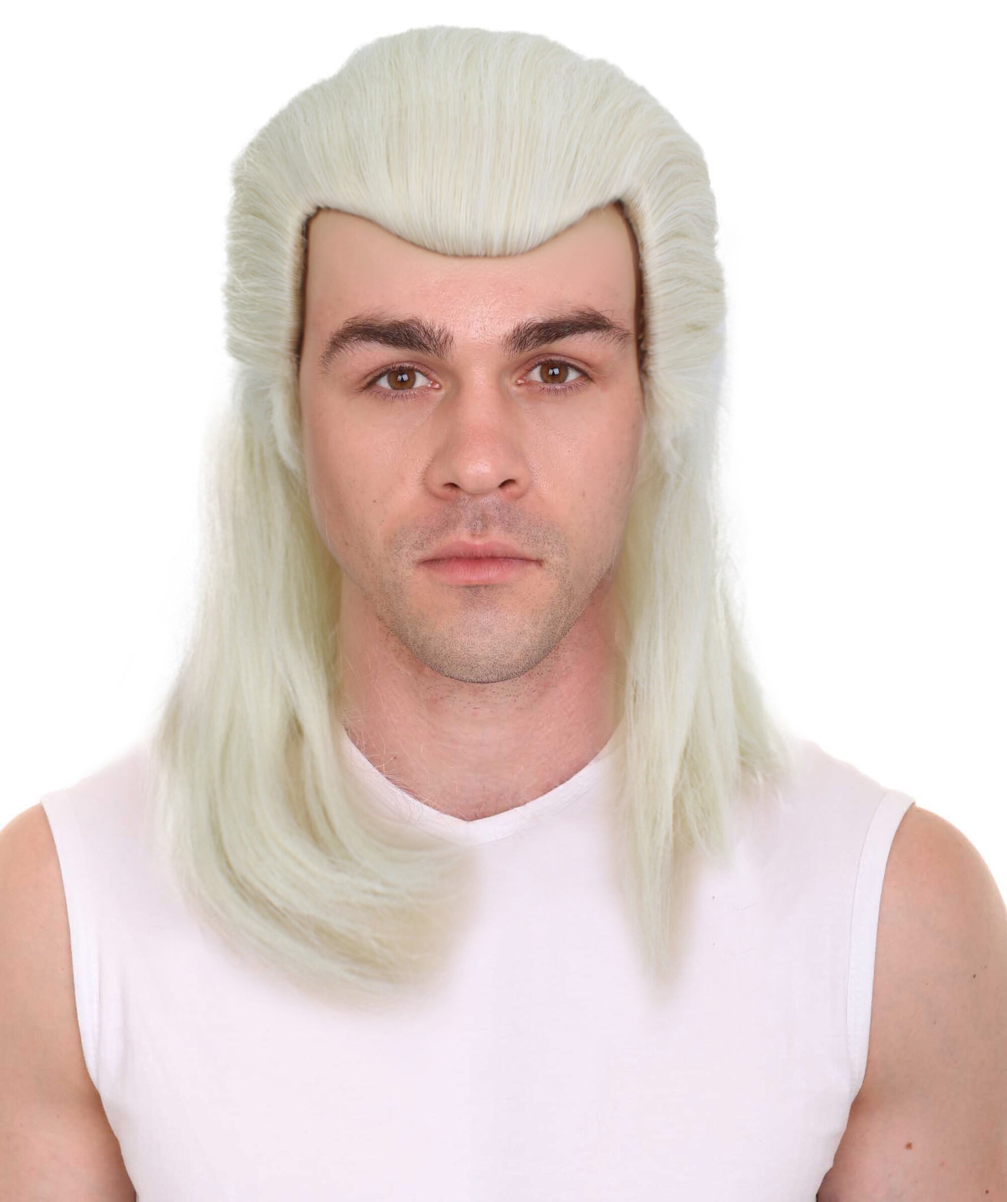 Silver Blonde Warrior Prince Wig - One Size / Silver Blonde ...