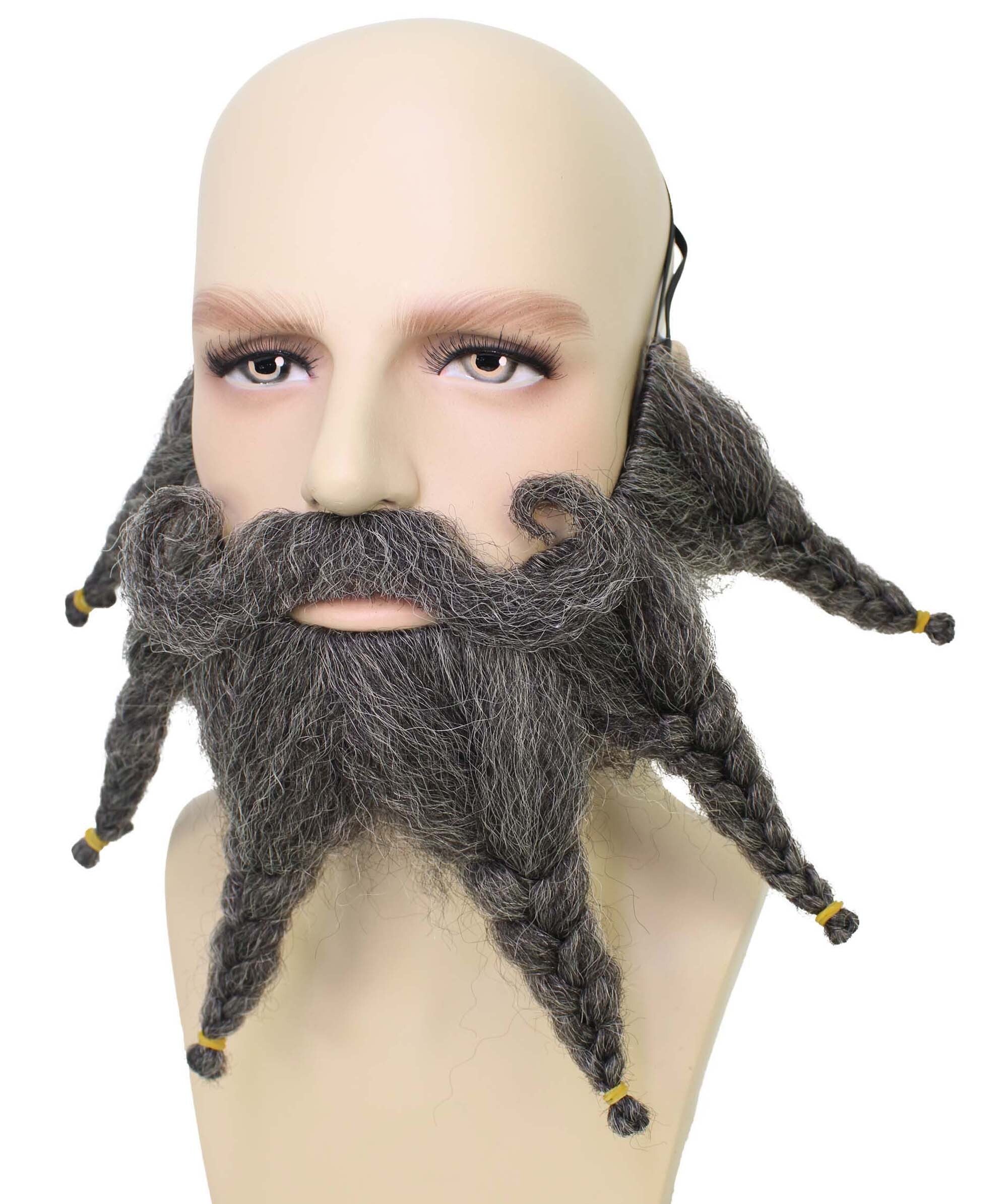 Adult Men's Black Pirate Mustache with Beard| - One Size / Black ...